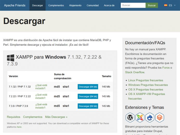 Cómo instalar XAMPP en Windows 10 - Diseñador web freelance: Javi Niguez / Wordpress y Prestashop