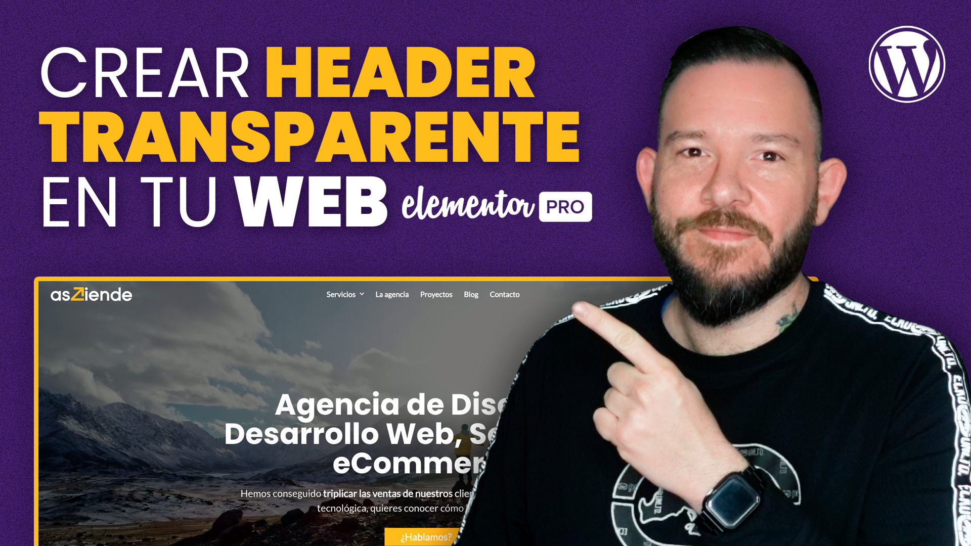C mo Crear El Header Transparente En Wordpress Dise ador Web 